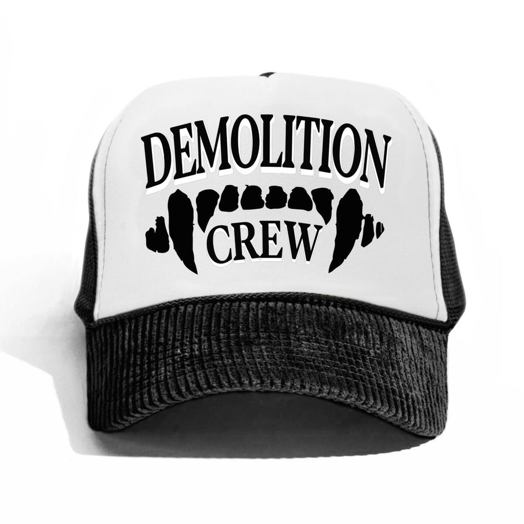 Demolition Corduroy Trucker Hat - Black/White – Todays Man Store