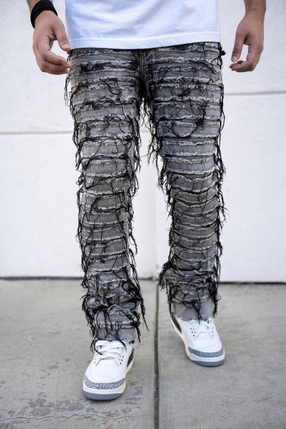 Reelistik-CALABRIA STACKED DISTRESSED PREMIUM DENIM-(grey) – Todays Man ...