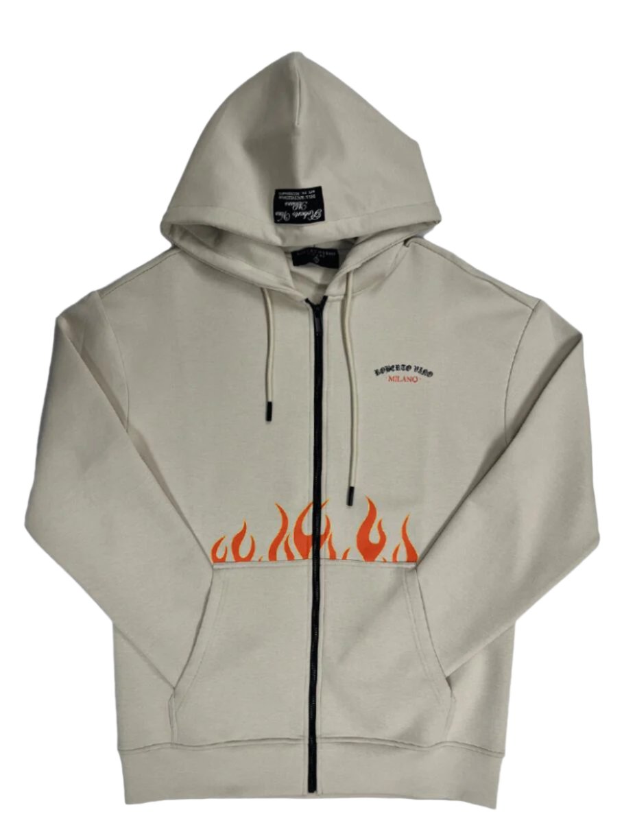 RV - Milano - Set Flame Full Zip Hoodie Beige - RVJA1-FR-BG – Todays ...