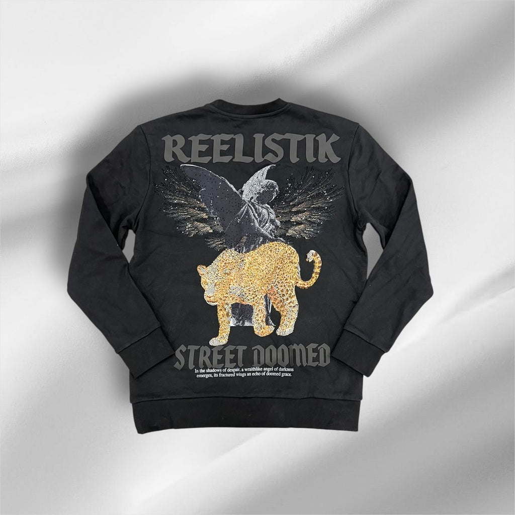 Reelistik Street Doomed Diamonds Crew Neck (Black) – Todays Man Store