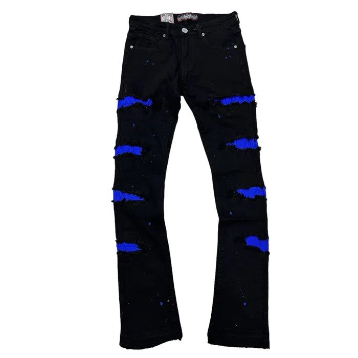 Zombie Royal Ripped Jet Black Denim – Todays Man Store
