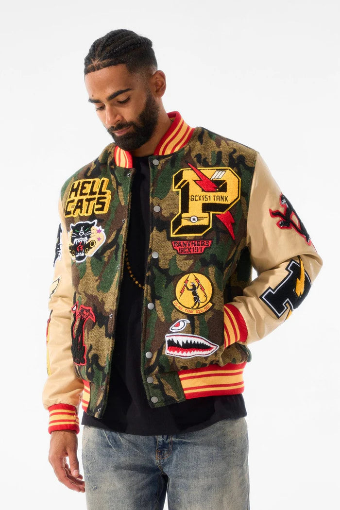 Hellcat Varsity Jacket ( Vintage Camo ) 91646 – Todays Man Store