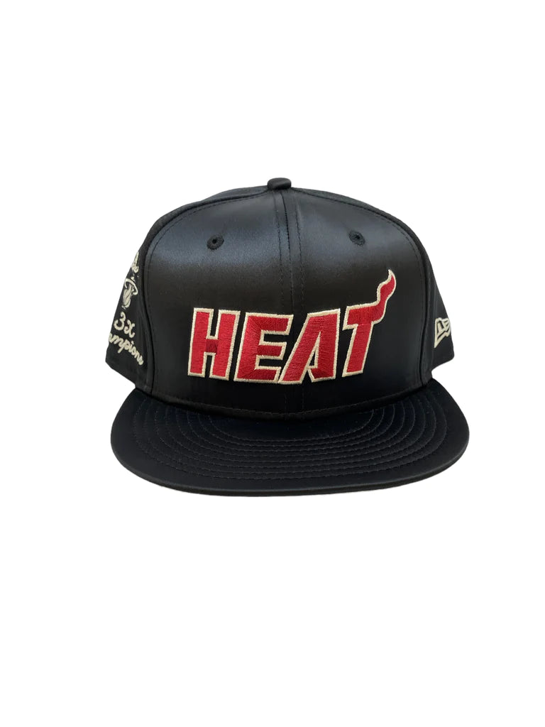 Miami Heat Satin Script Snapback Hat – Todays Man Store
