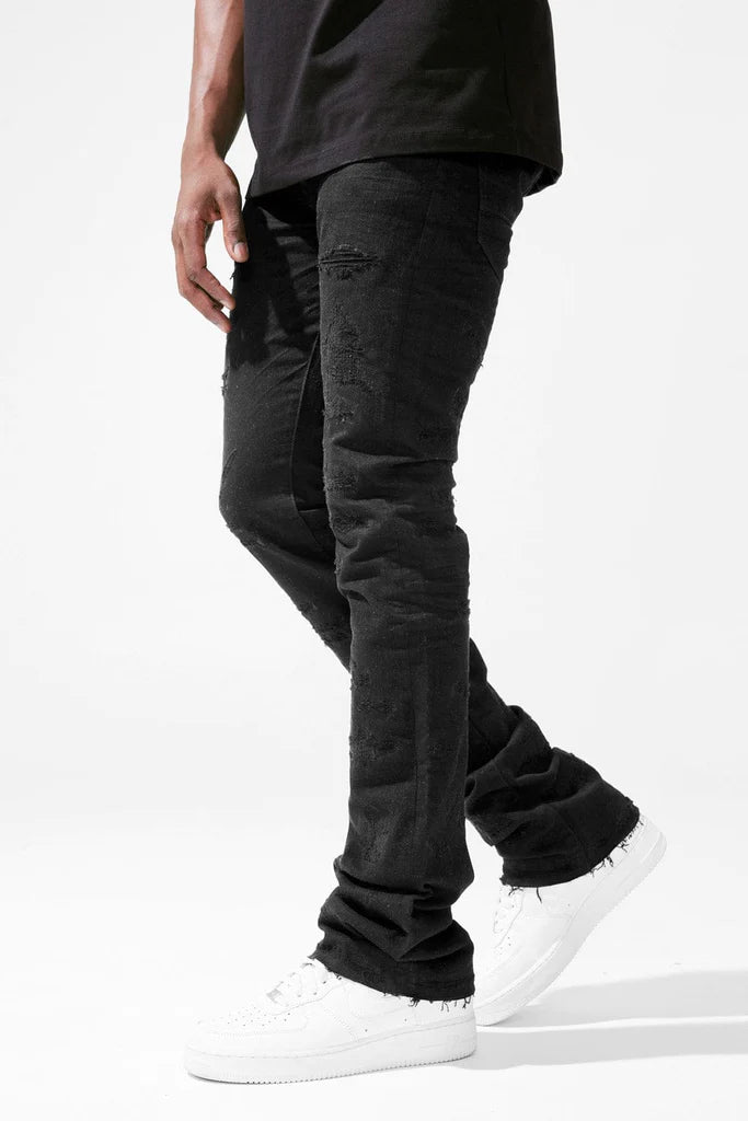Martin Stacked Wolverine Denim Jeans - Jet Black – Todays Man Store