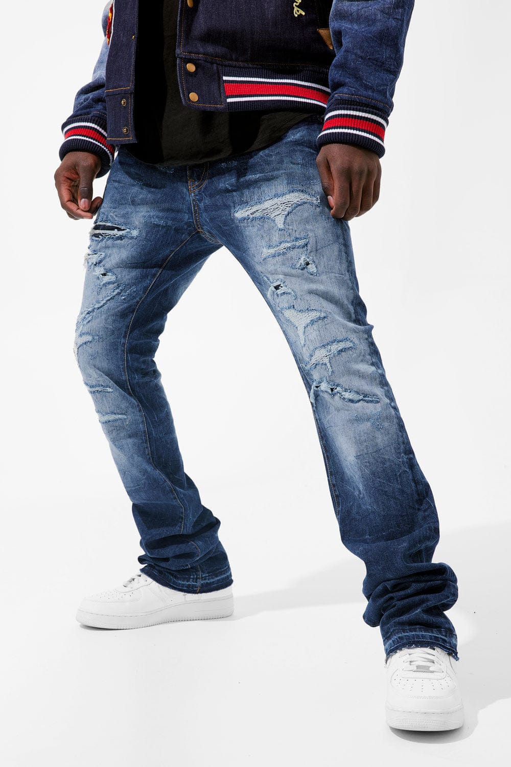 Martin Stacked - Crouching Tiger Denim - Dark Blue - JTF91628 – Todays ...