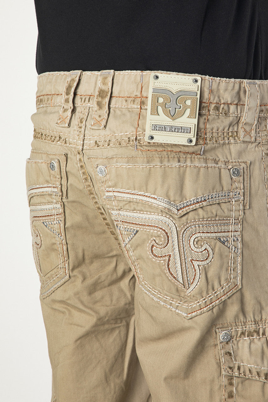 RR - Khaki Cargo Shorts – Todays Man Store