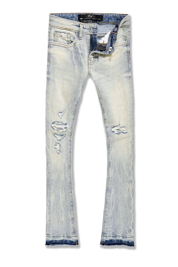 Kids Attitude Stacked Denim (Iced Lager) – Todays Man Store