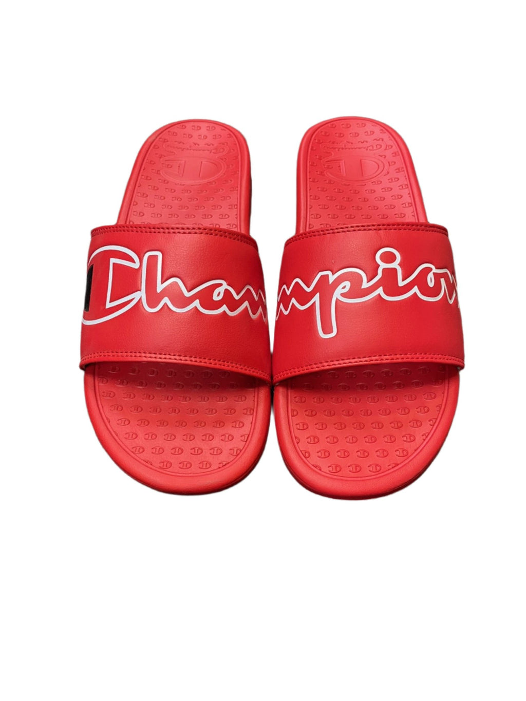 Champion Mens Super Slide Split Script - Red – Todays Man Store