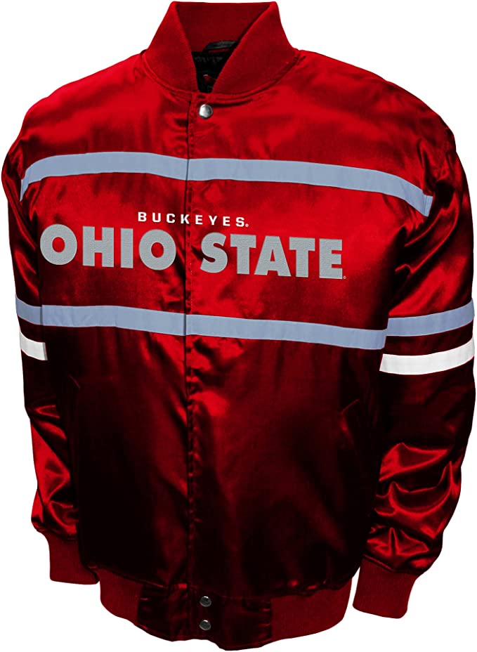 Franchise Club-Ohio State Buckeyes 2nd Era Full-Snap Satin Jacket ...