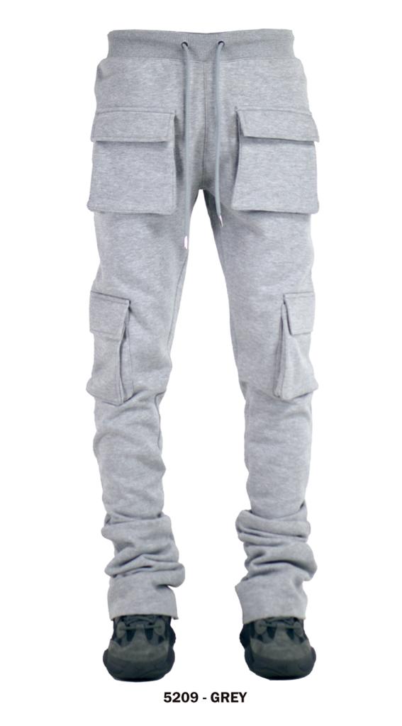 Focus - Grey Stacked Track Pants (5209) – Todays Man Store