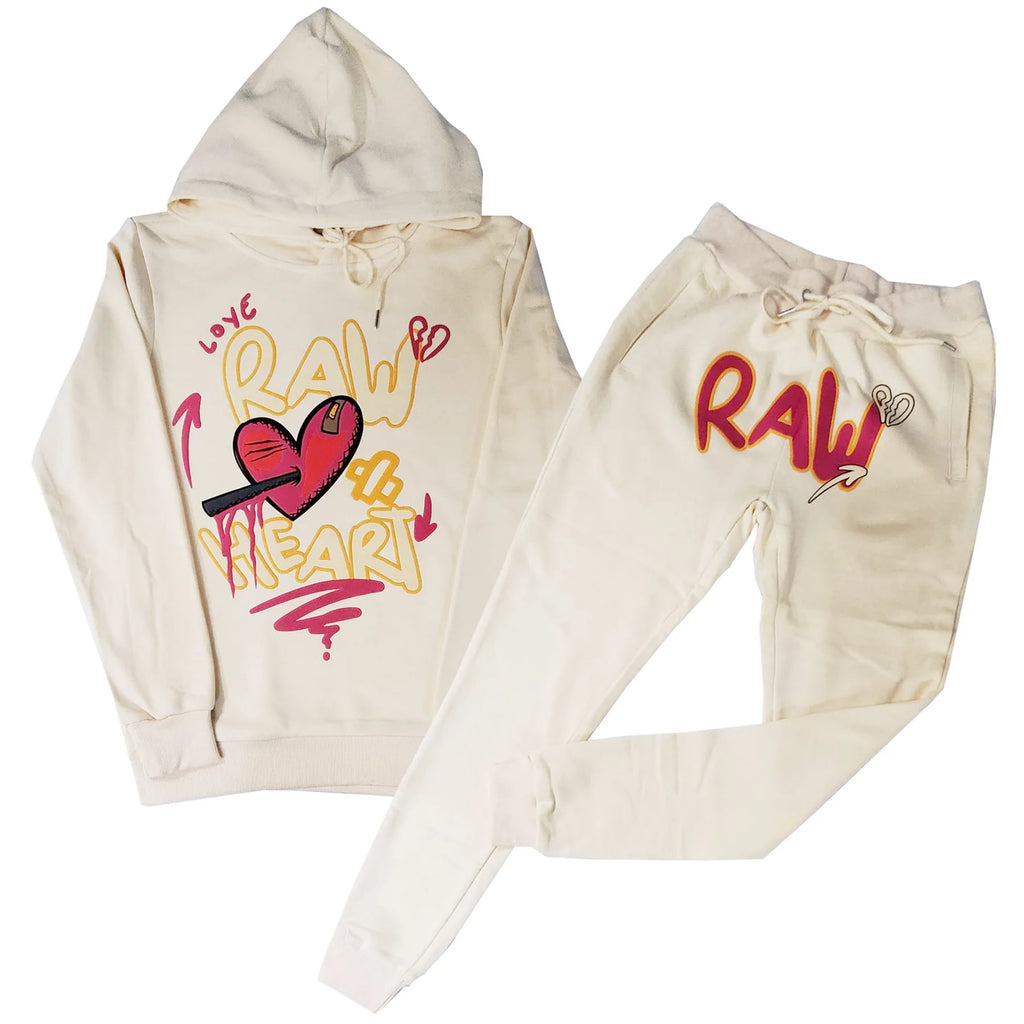 Rawyalty - Broken Heart Puff Print Set - Cream – Todays Man Store