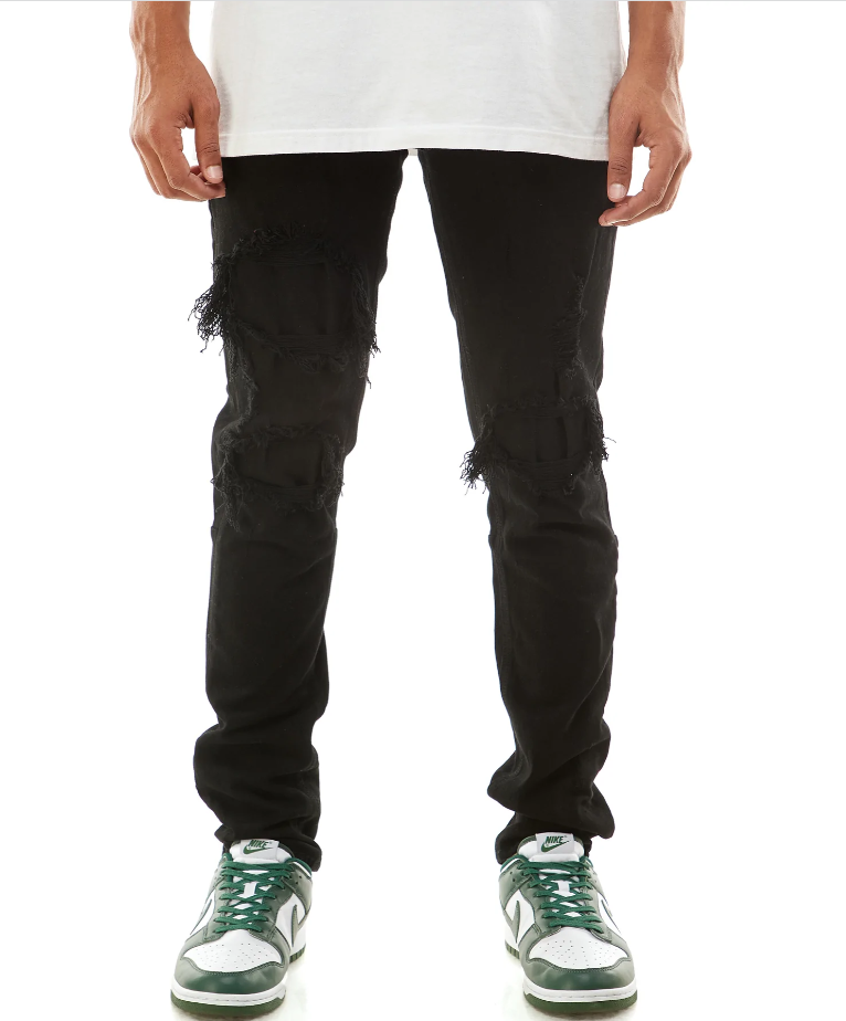 KDNK - Self V2 Jeans - Black – Todays Man Store