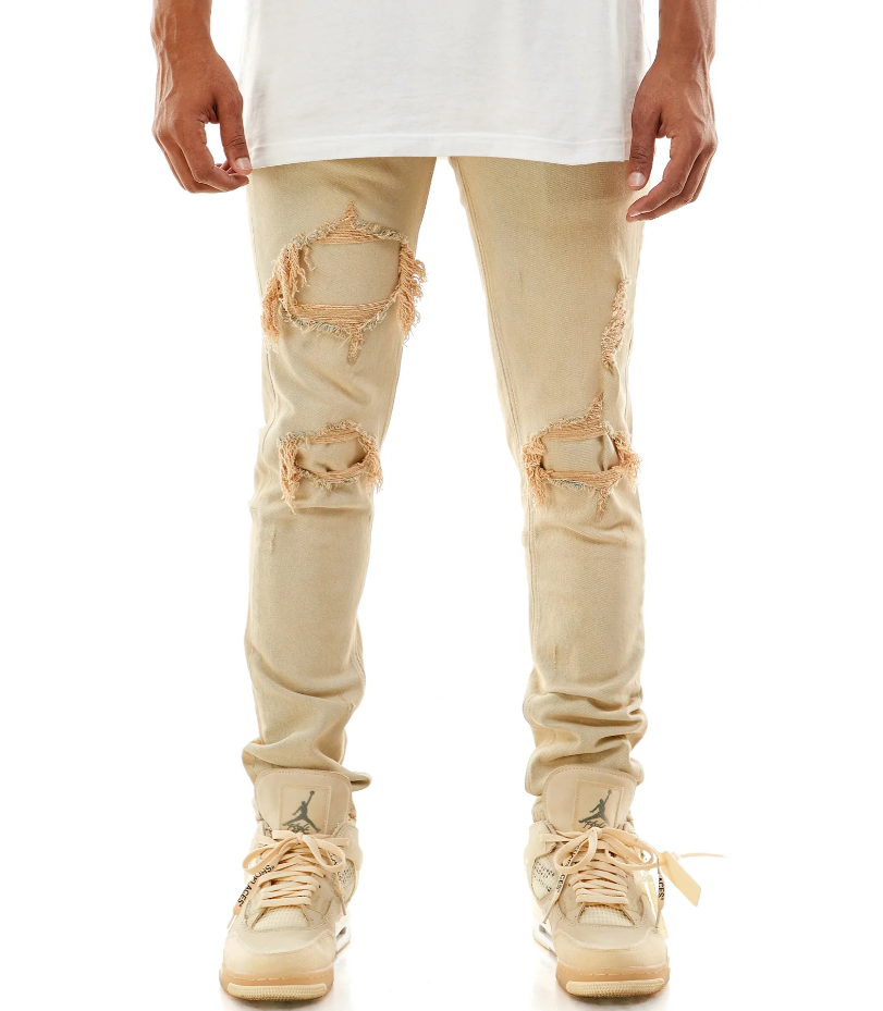 KDNK - Self V2 Jeans - Khaki Blue – Todays Man Store