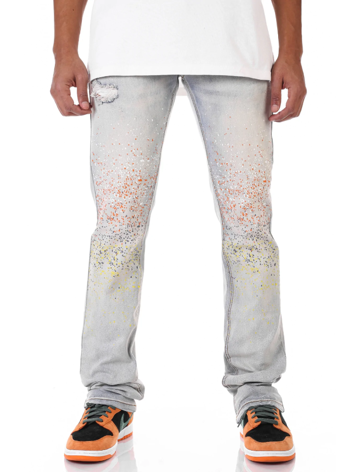 KDNK - Stacked Artist's Jeans - Blue – Todays Man Store